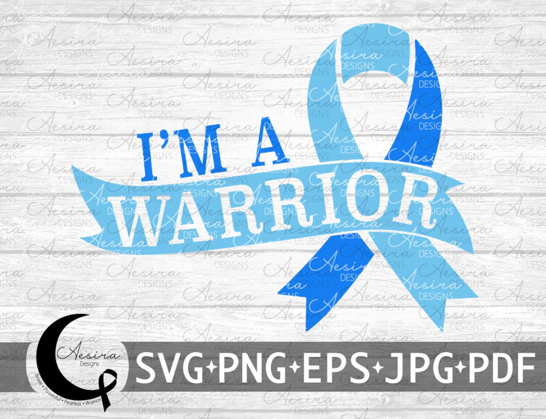 Hydrocephalus I'm A Warrior Ribbon Svg, Hydrocephalus Awareness Ribbon ...