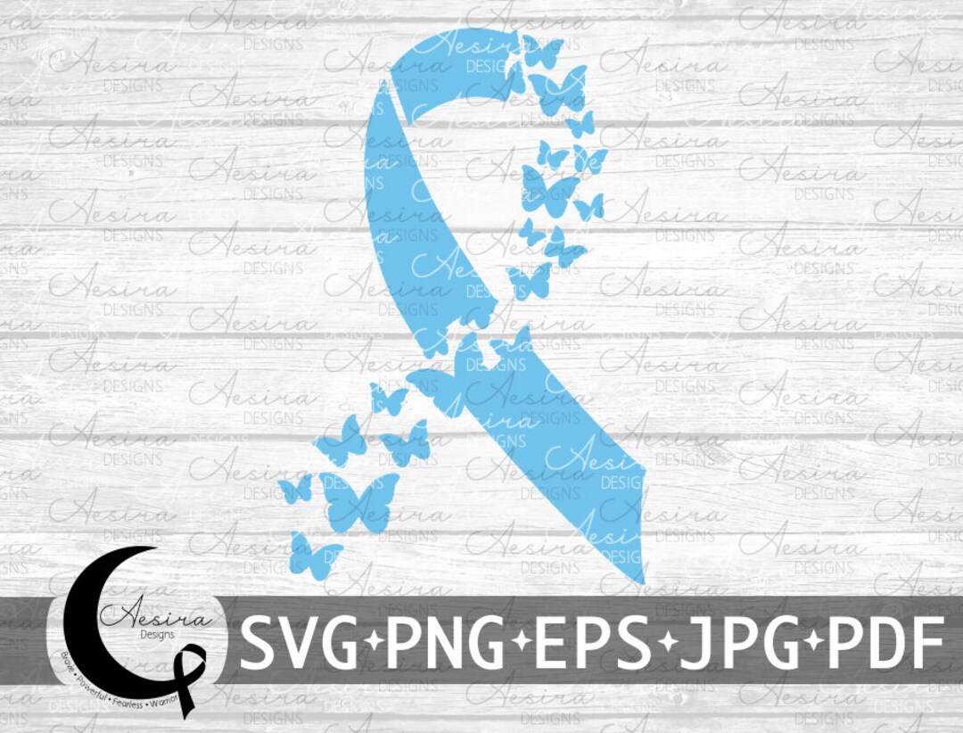 Graves Disease Butterfly Ribbon Svg, Graves Disease Awareness Ribbon ...
