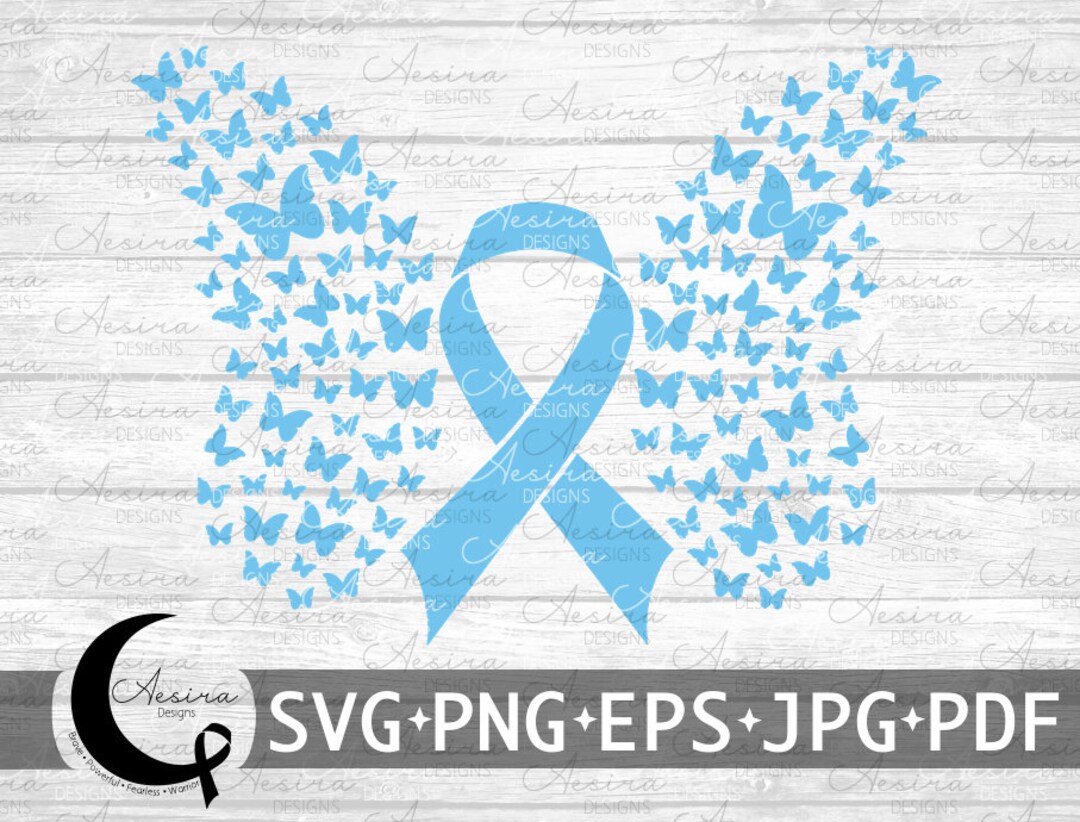 Addison's Disease Butterfly Wings Ribbon SVG, Addison's Disease ...
