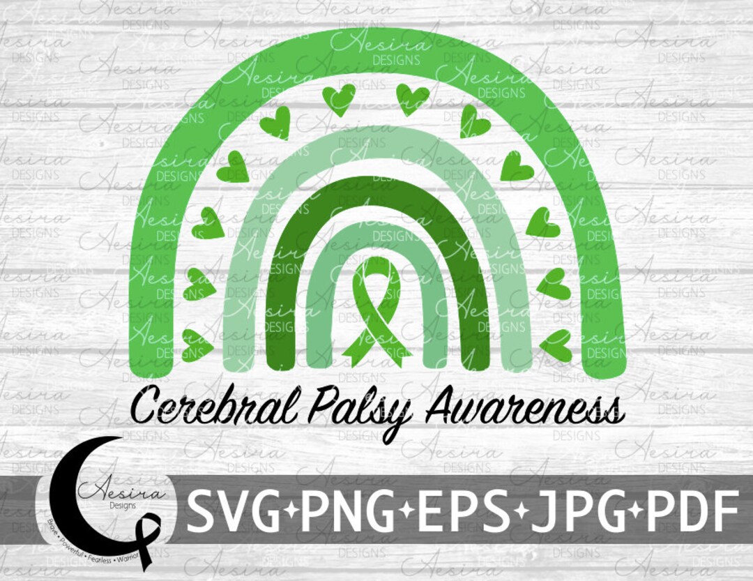 Cerebral Palsy Rainbow Boho SVG, Cerebral Palsy Awareness, Cerebral ...