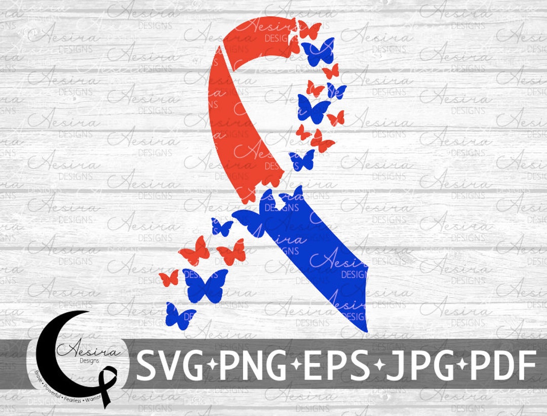 Pulmonary Fibrosis Butterfly Ribbon Svg, Pulmonary Fibrosis Awareness ...