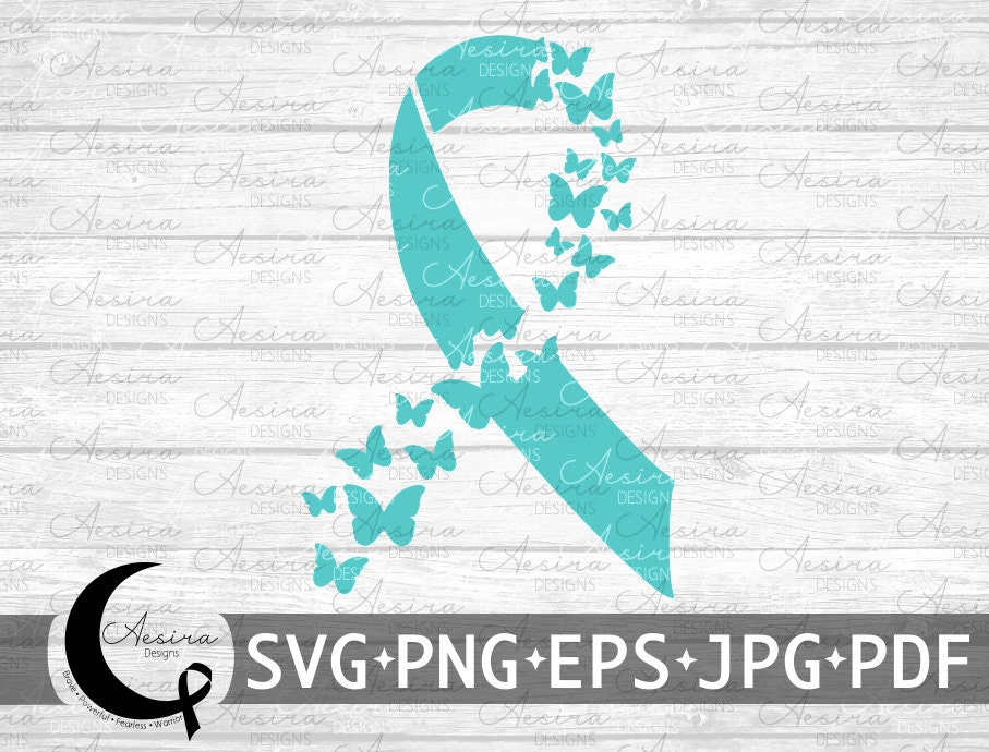 Addiction Recovery Butterfly Ribbon SVG, Addiction Recovery Awareness ...