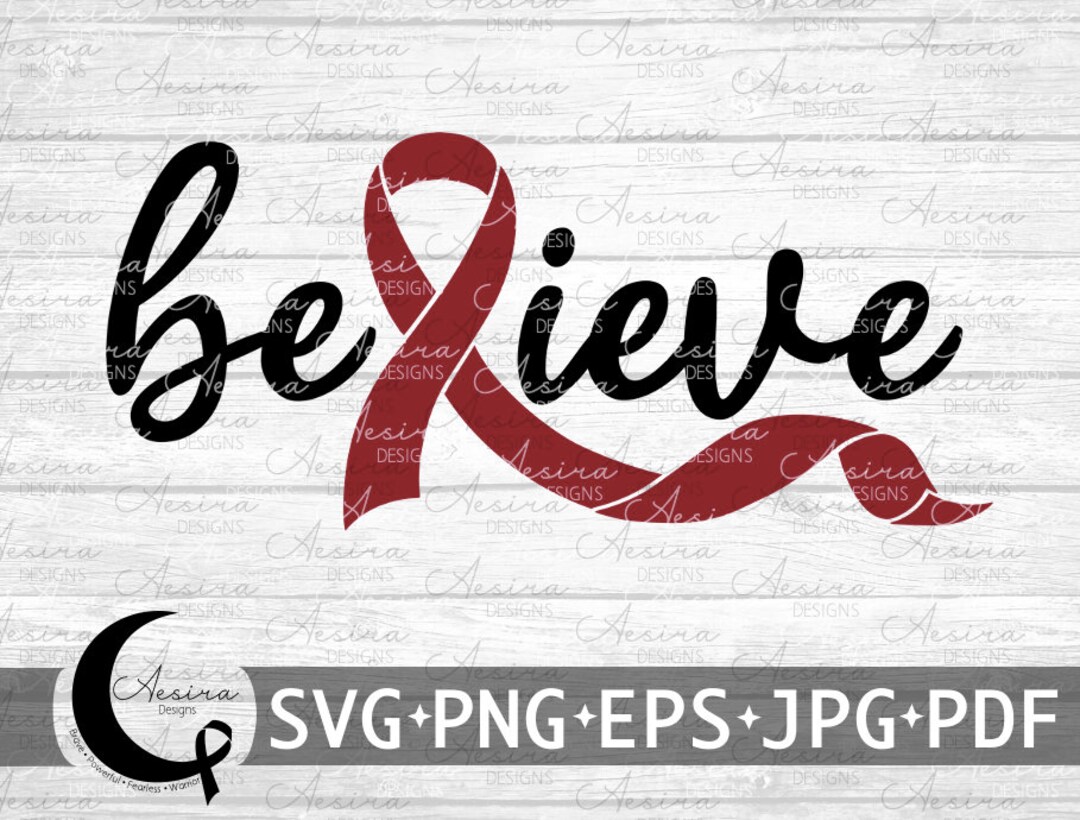 Supraventricular Tachycardia Believe Ribbon Svg, Supraventricular ...