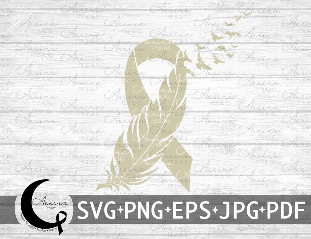 Spinal Muscular Atrophy Feather Ribbon Svg, Spinal Muscular Atrophy ...