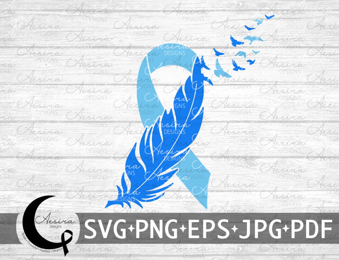 Hydrocephalus Feather Ribbon Svg, Hydrocephalus Awareness Ribbon ...