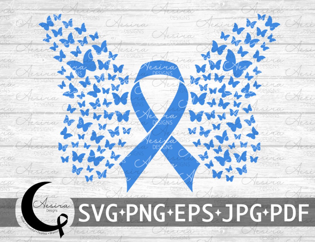 Thyroid Disease Butterfly Ribbon Svg, Thyroid Disease Awareness Ribbon ...