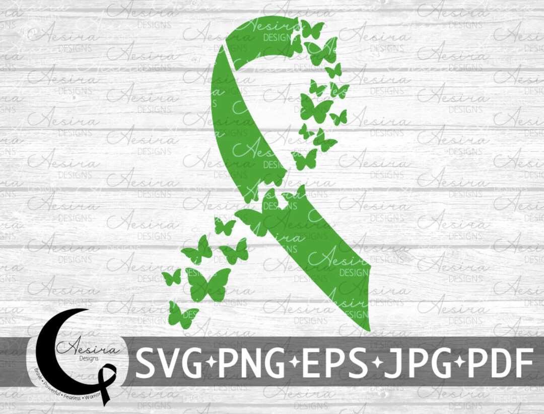 Bipolar Disorder Butterfly Ribbon SVG, Bipolar Awareness Ribbon ...
