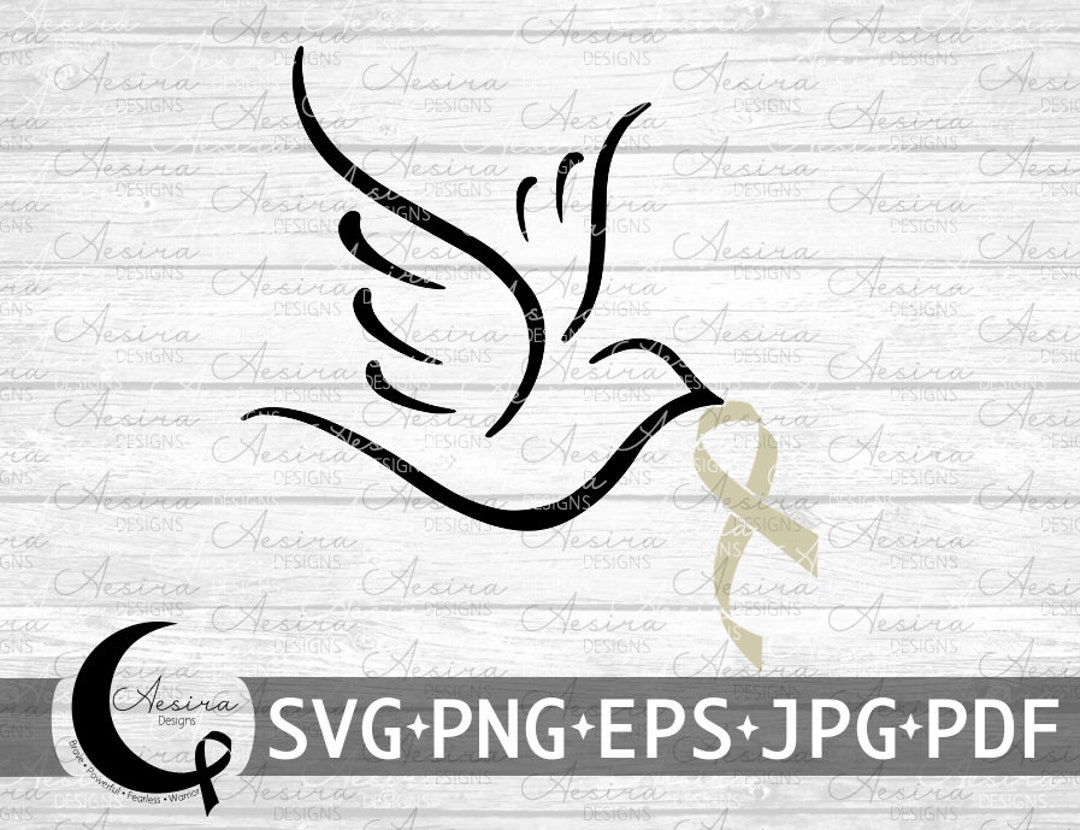 Spinal Muscular Atrophy Dove Ribbon Svg, Spinal Muscular Atrophy ...