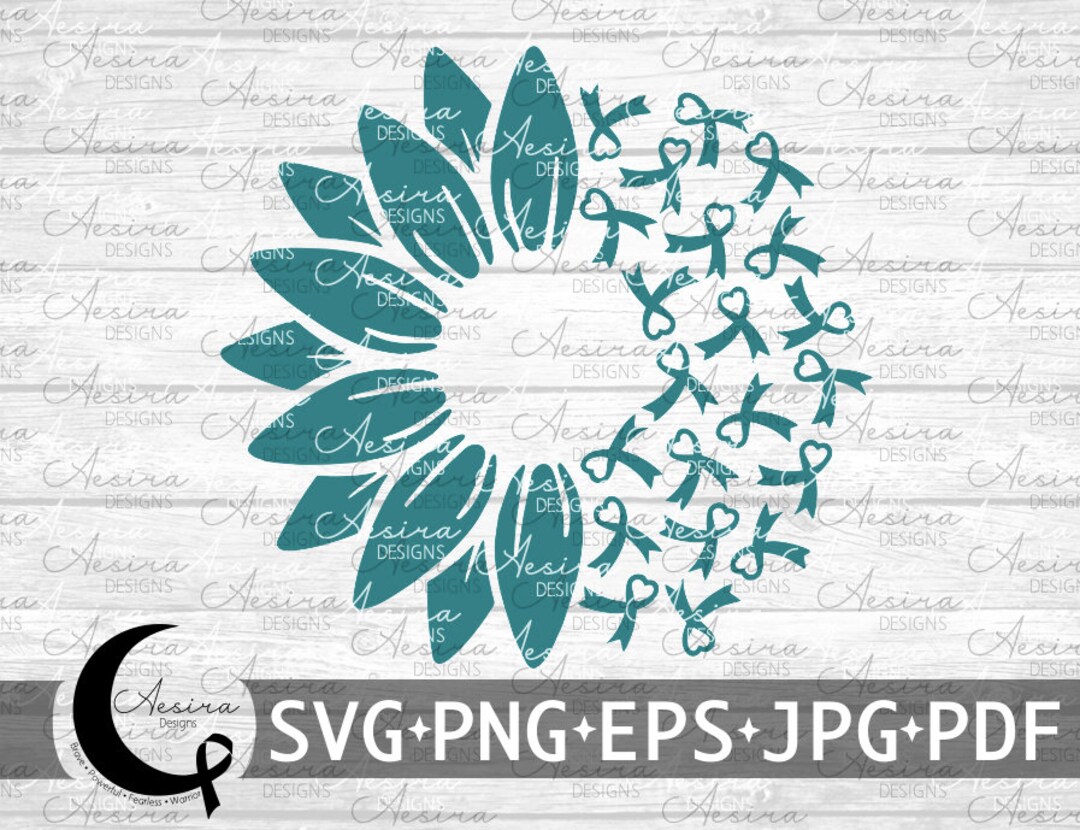 OCD Sunflower Ribbon Svg, Obsessive Compulsive Disorder Awareness ...