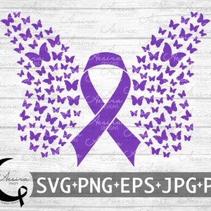 Epilepsy Butterfly Ribbon Svg, Epilepsy Awareness Ribbon, Epilepsy ...