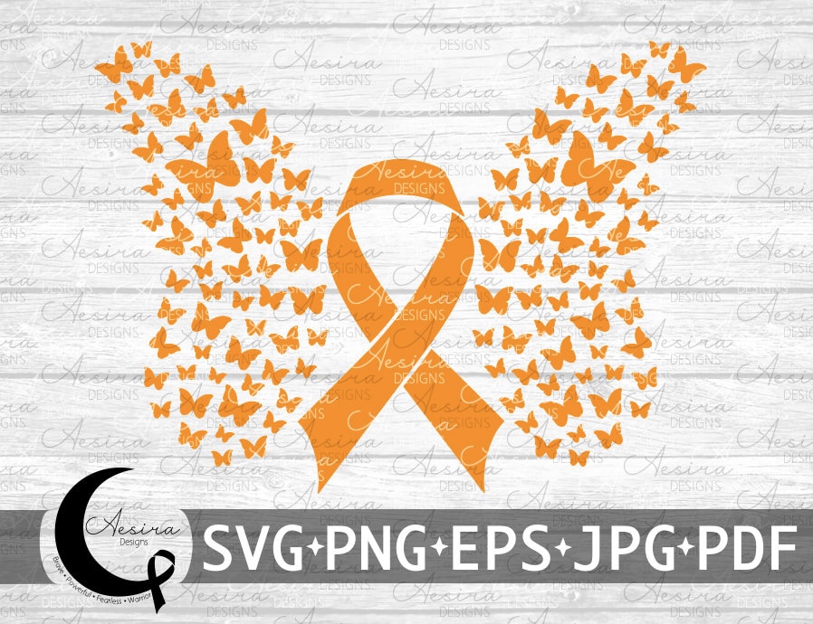 Multiple Sclerosis Butterfly Ribbon Svg, Multiple Sclerosis Awareness ...
