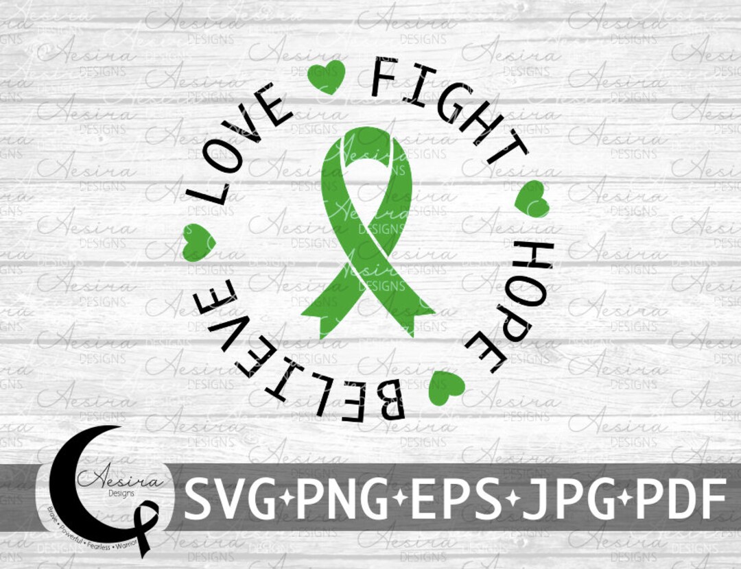 Cerebral Palsy Love Fight Hope Believe SVG, Cerebral Palsy Awareness ...