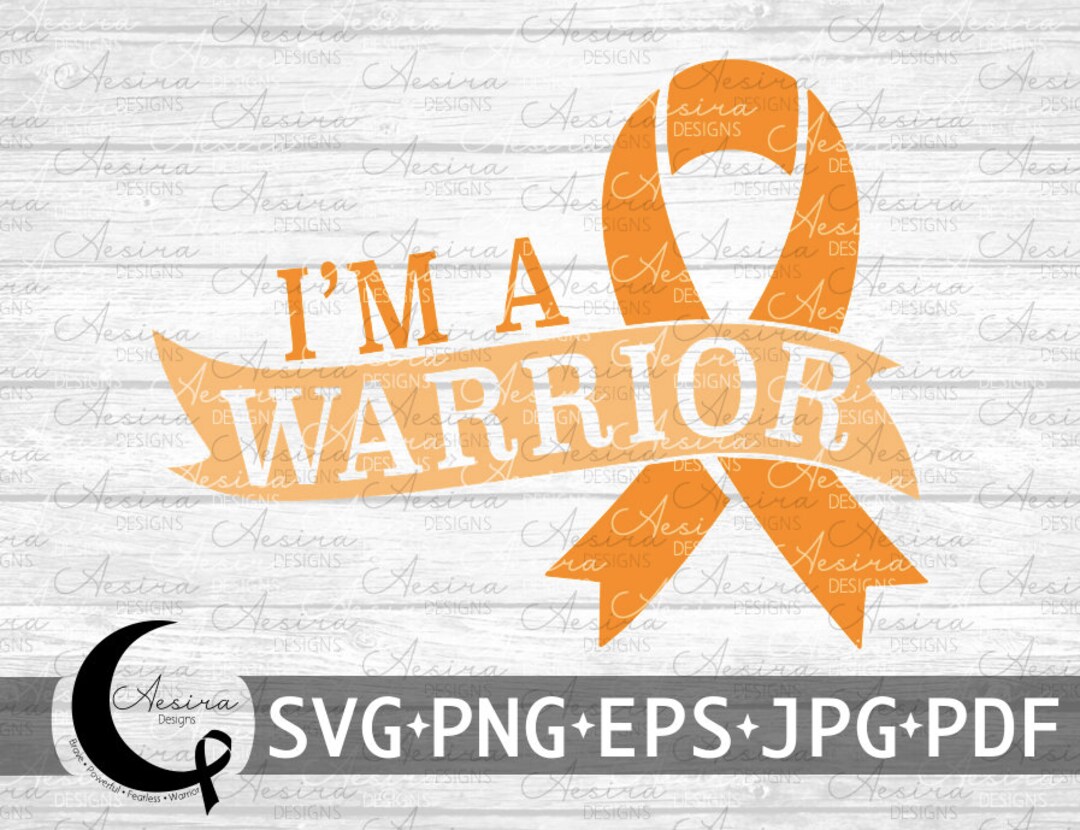 ADHD I'm a Warrior Ribbon SVG, Adhd Awareness, Adhd Support Squad, Adhd ...