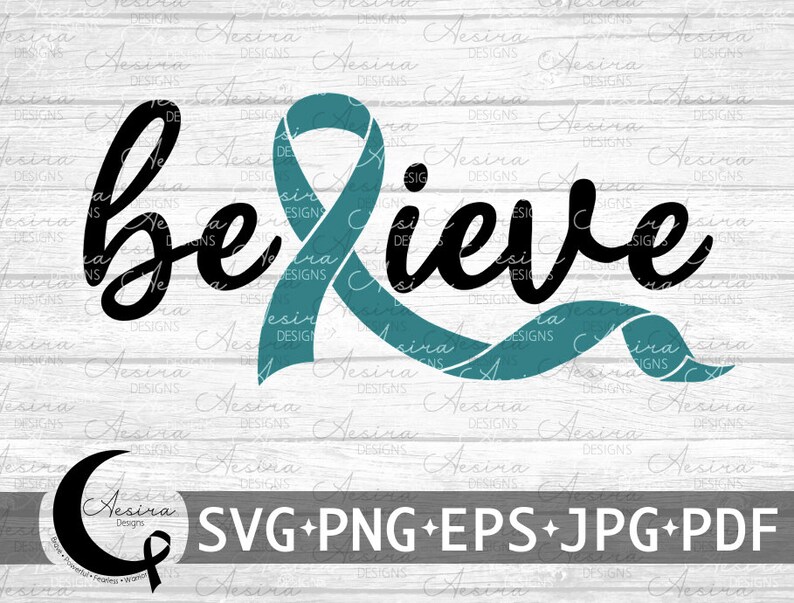 Post-traumatic Stress Disorder Believe Ribbon Svg, PTSD Awareness ...
