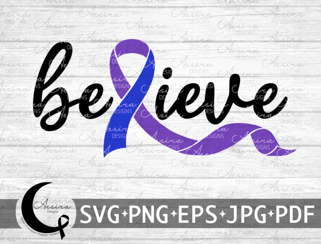 Rheumatoid Arthritis Believe Ribbon Svg, Rheumatoid Arthritis Awareness ...