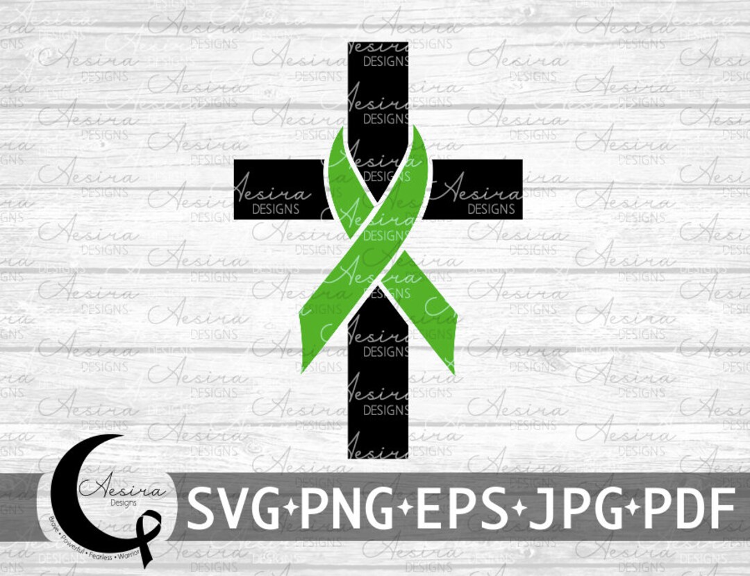 Glaucoma Cross Ribbon Svg, Glaucoma Awareness Ribbon, Glaucoma Support ...