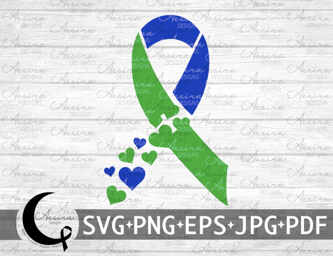 Idiopathic Intracranial Hypertension Heart Ribbon, IIH Awareness Ribbon, Idiopathic Intracranial ...