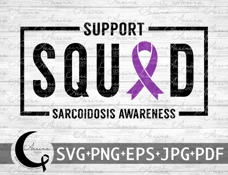 Sarcoidosis Support Squad Ribbon Svg, Sarcoidosis Awareness Ribbon ...