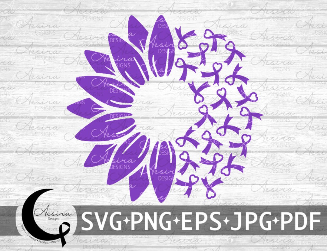 Idiopathic Thrombocytopenic Purpura Sunflower Ribbon, ITP Awareness ...