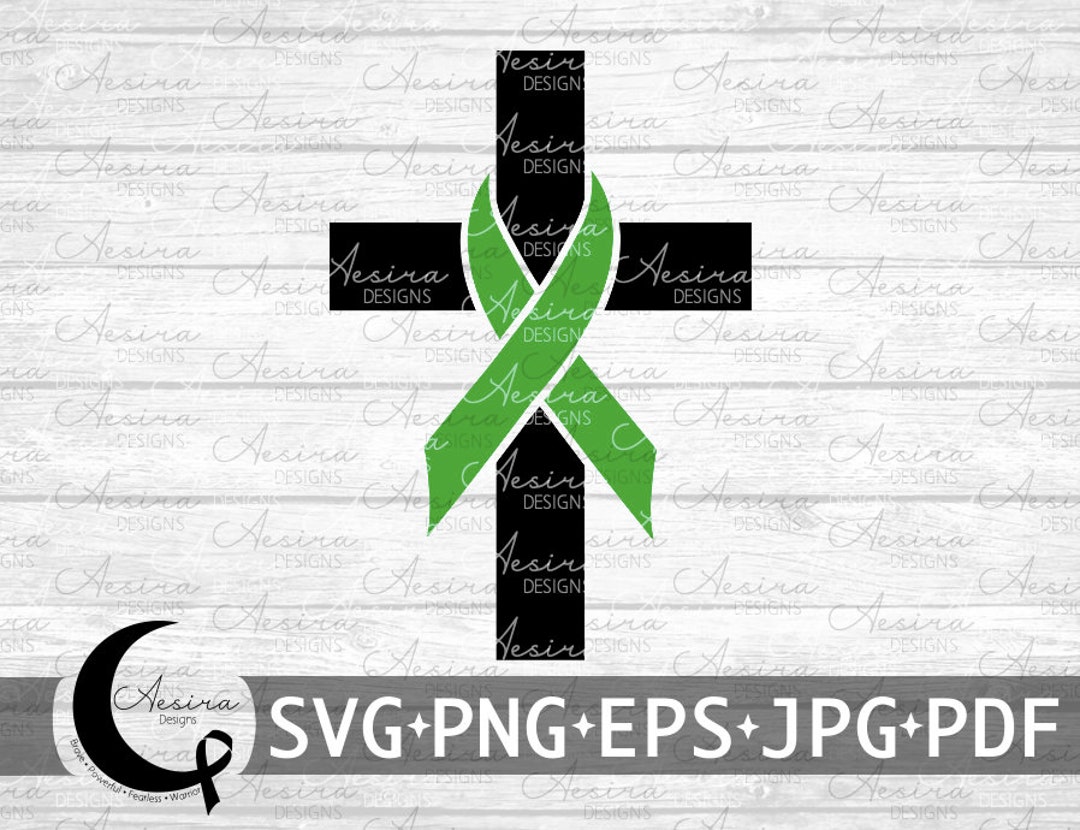 Bipolar Disorder Cross Ribbon SVG, Bipolar Awareness Ribbon, Bipolar ...