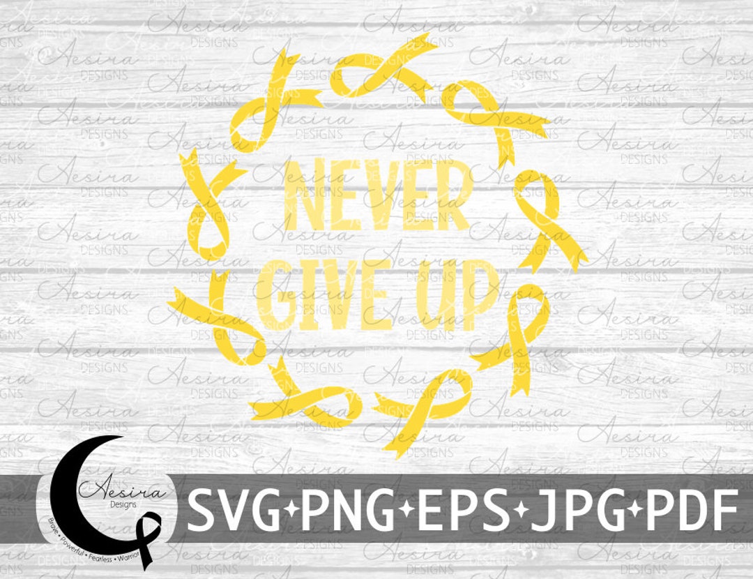 Endometriosis Never Give up Ribbon Svg, Endometriosis Awareness, Endometriosis Support Squad ...