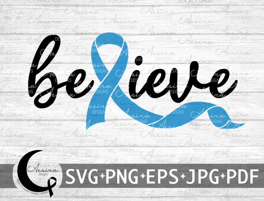 Lymphedema Believe Ribbon, Lymphedema Awareness Ribbon, Lymphedema ...