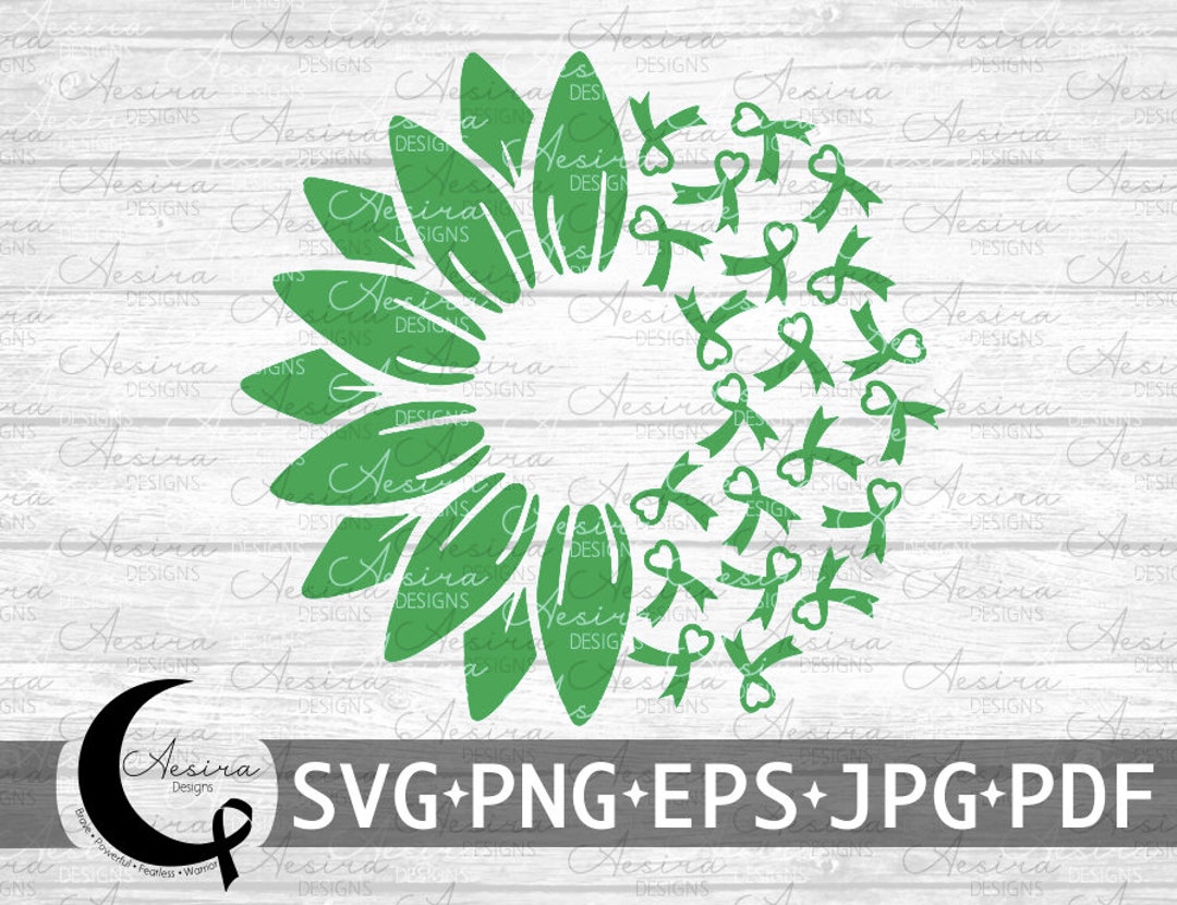 Duchenne Muscular Dystrophy Sunflower Heart Ribbon Svg, Duchenne ...