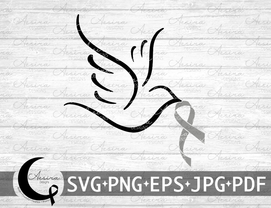Schizophrenia Dove Ribbon Svg, Schizophrenia Awareness Ribbon ...