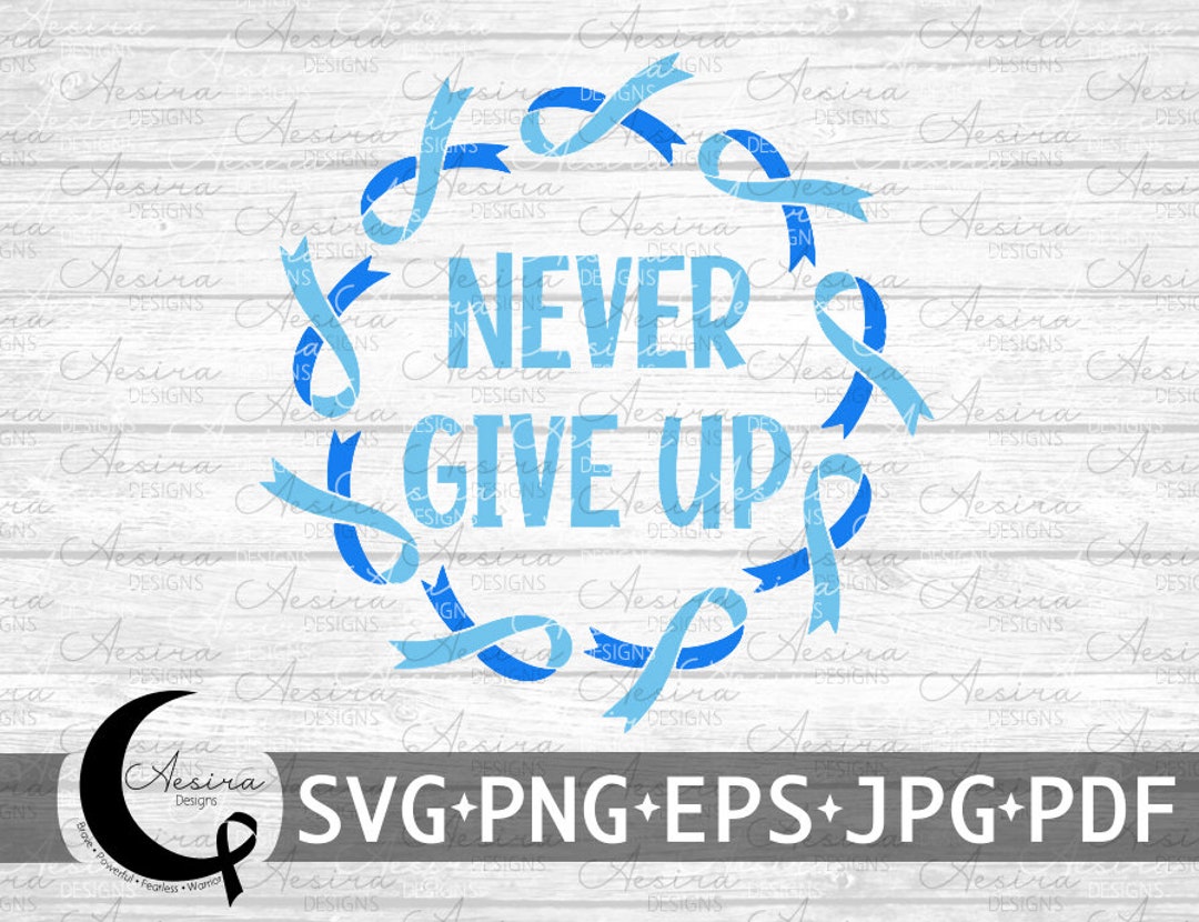 Hydrocephalus Never Give up Ribbon Svg, Hydrocephalus Awareness Ribbon ...