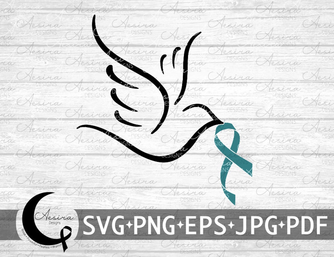 Polycystic Kidney Disease Dove Ribbon Svg, Polycystic Kidney Disease ...