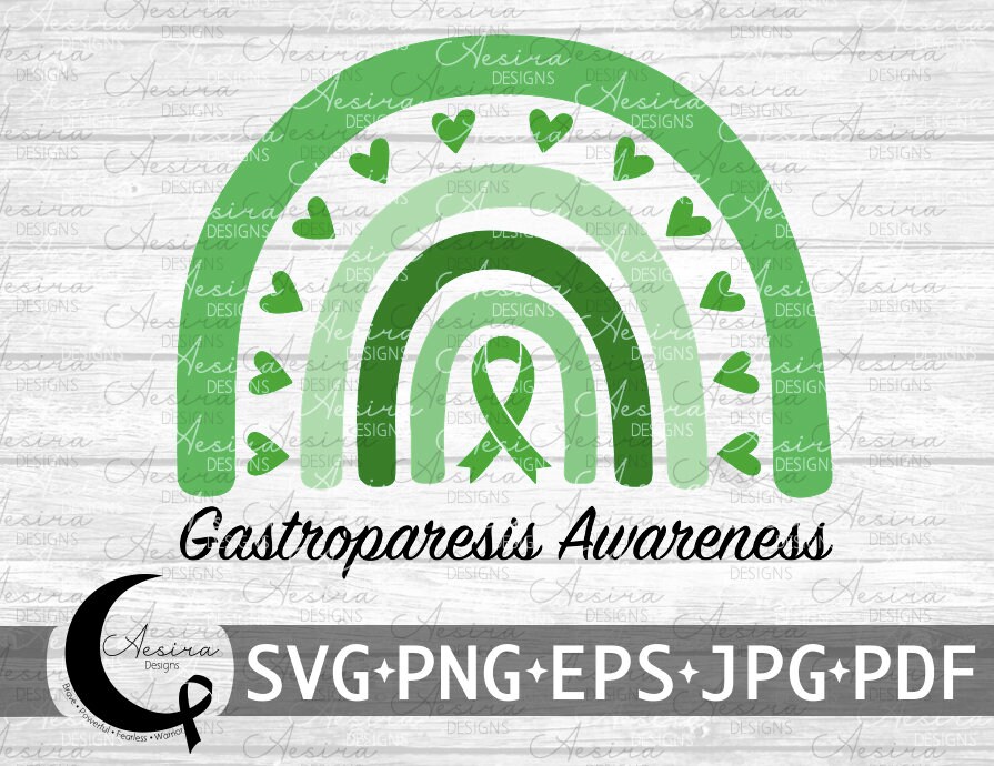 Gastroparesis Rainbow Ribbon Svg, Gastroparesis Awareness Ribbon ...