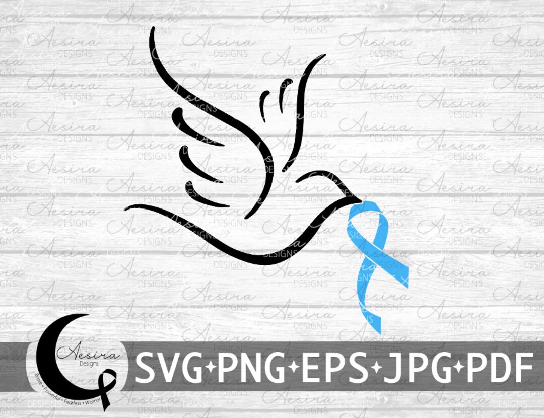 Trisomy 18 Dove Ribbon Svg, Trisomy 18 Awareness Ribbon, Trisomy 18 ...