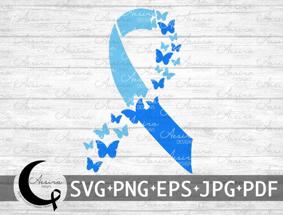 Hydrocephalus Butterfly Ribbon Svg, Hydrocephalus Awareness Ribbon ...