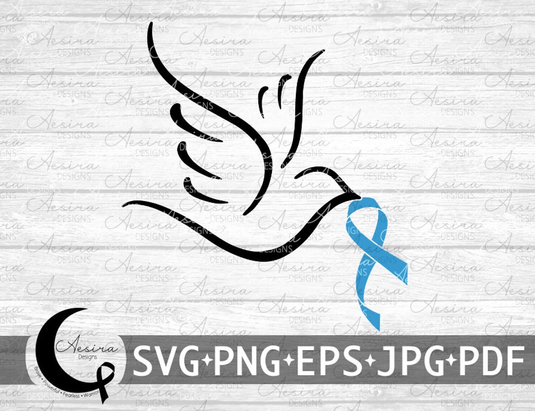 Lymphedema Dove Ribbon, Lymphedema Awareness Ribbon, Lymphedema Support ...