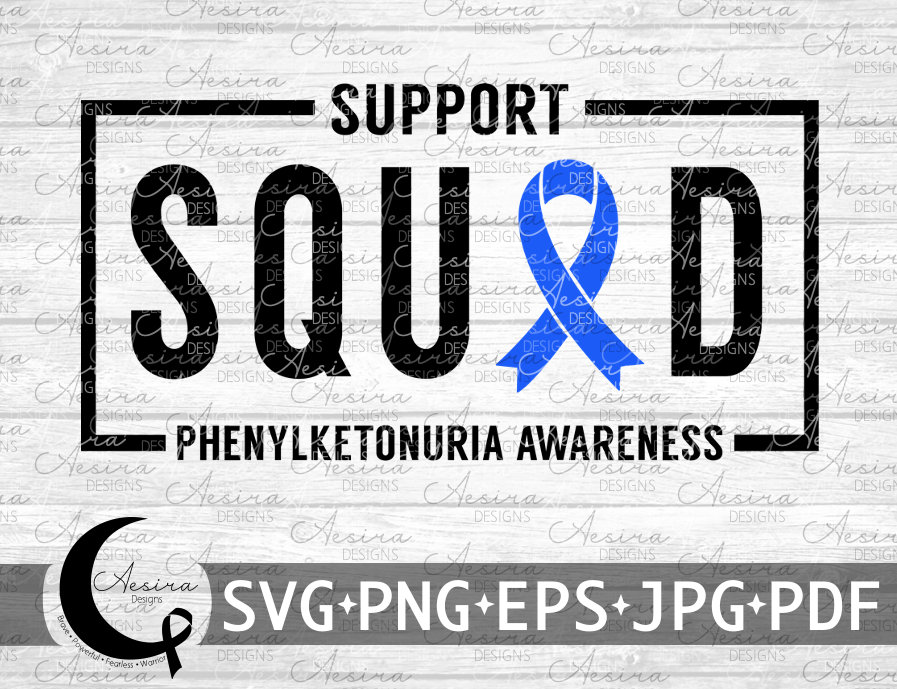 Phenylketonuria Support Squad Ribbon Svg, Phenylketonuria Awareness ...