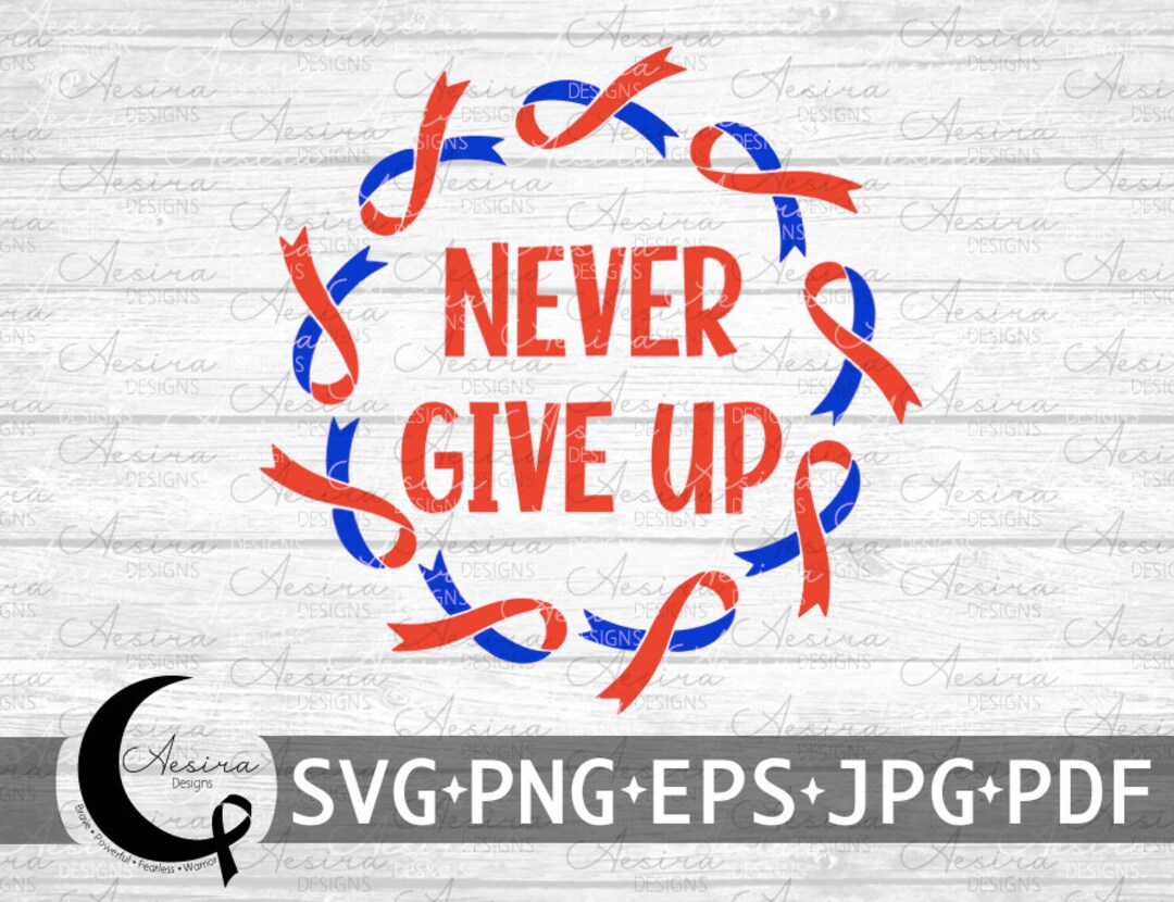 Pulmonary Fibrosis Never Give up Ribbon Svg, Pulmonary Fibrosis ...