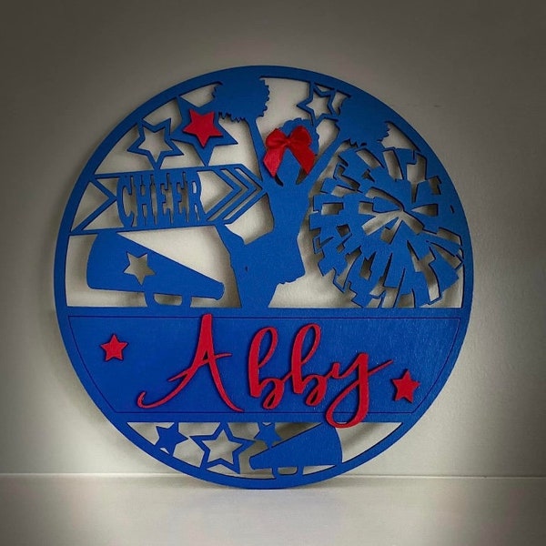 Cheerleader Door Sign - Etsy