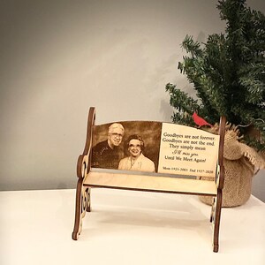 Memorial Wooden Mini Bench - Etsy