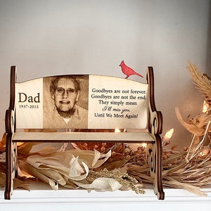 Memorial Wooden Mini Bench - Etsy