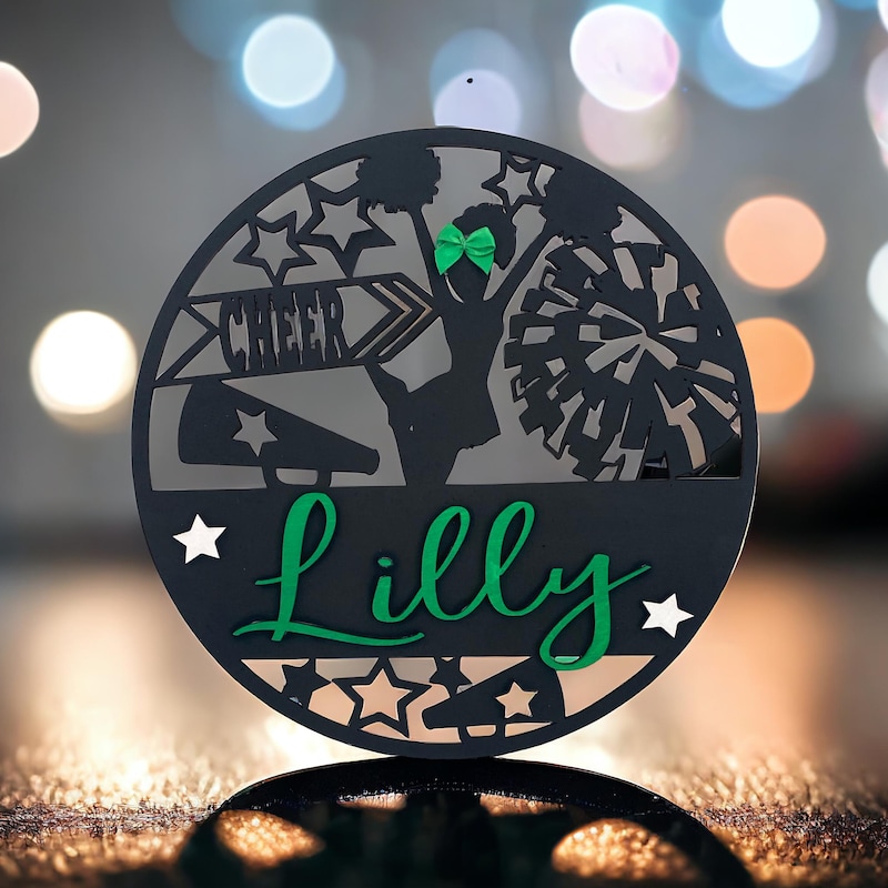 Cheerleader Door Sign - Etsy