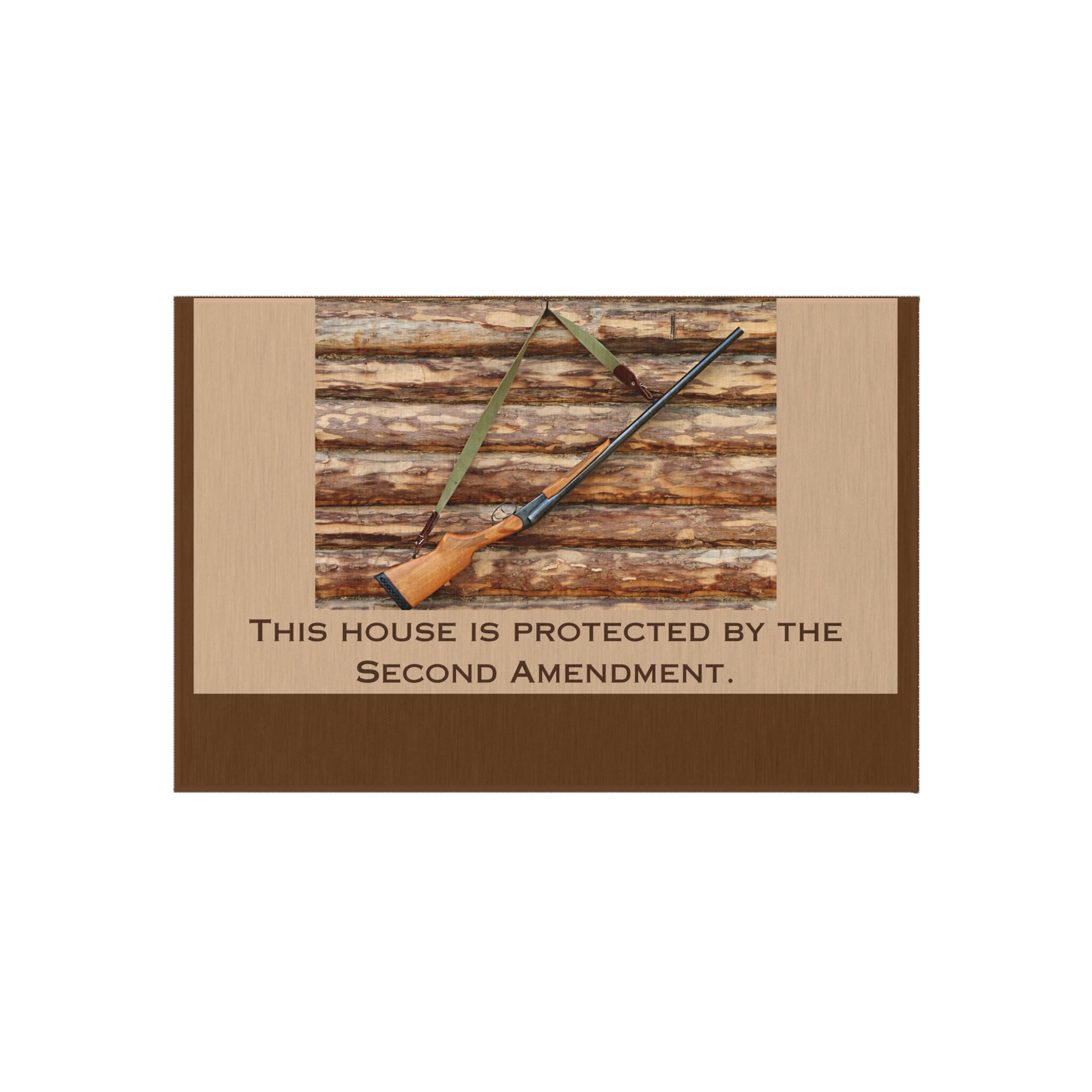 2nd Amendment Outdoor Rug Threatening Doormat Assert Your Rights - Etsy