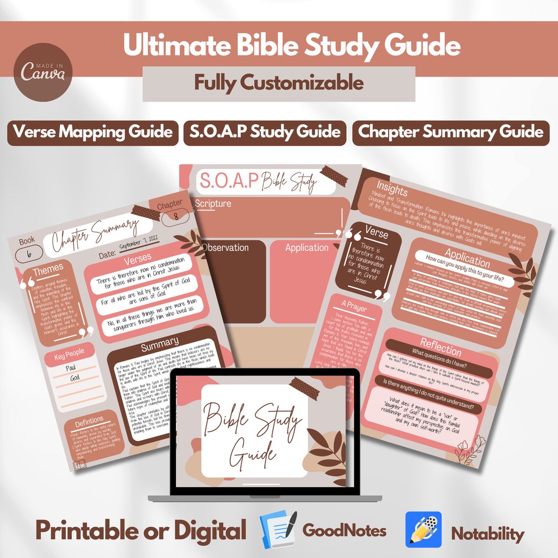 Ultimate Bible Study Guide, Bible Study Journal, Devotional Journal ...
