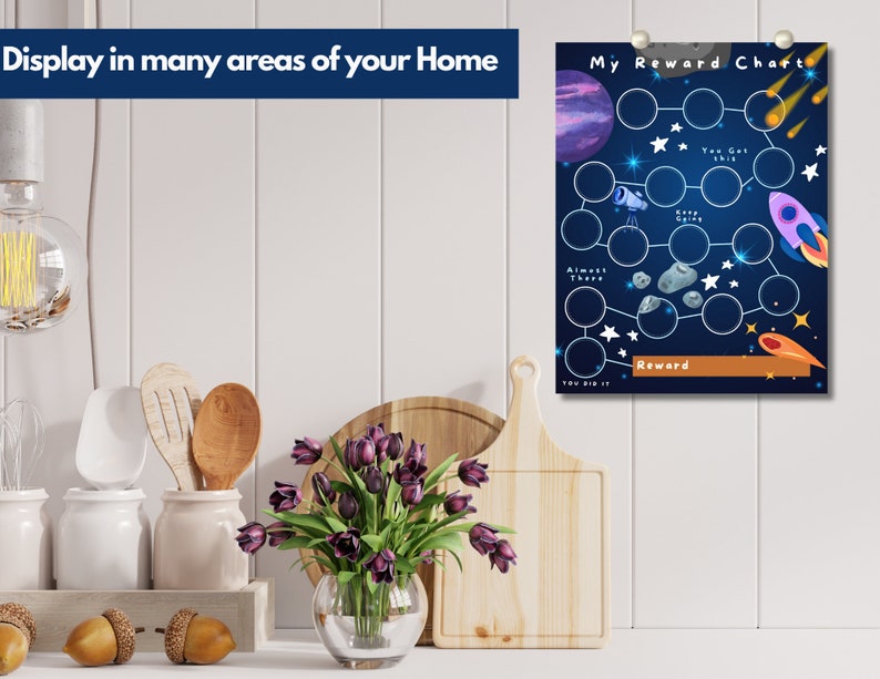 Space Reward Chart, Planet Behavior Chart, Toddler Potty Sticker Chart ...
