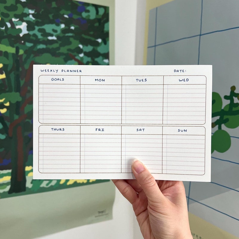 Weekly Planner Pad - Etsy