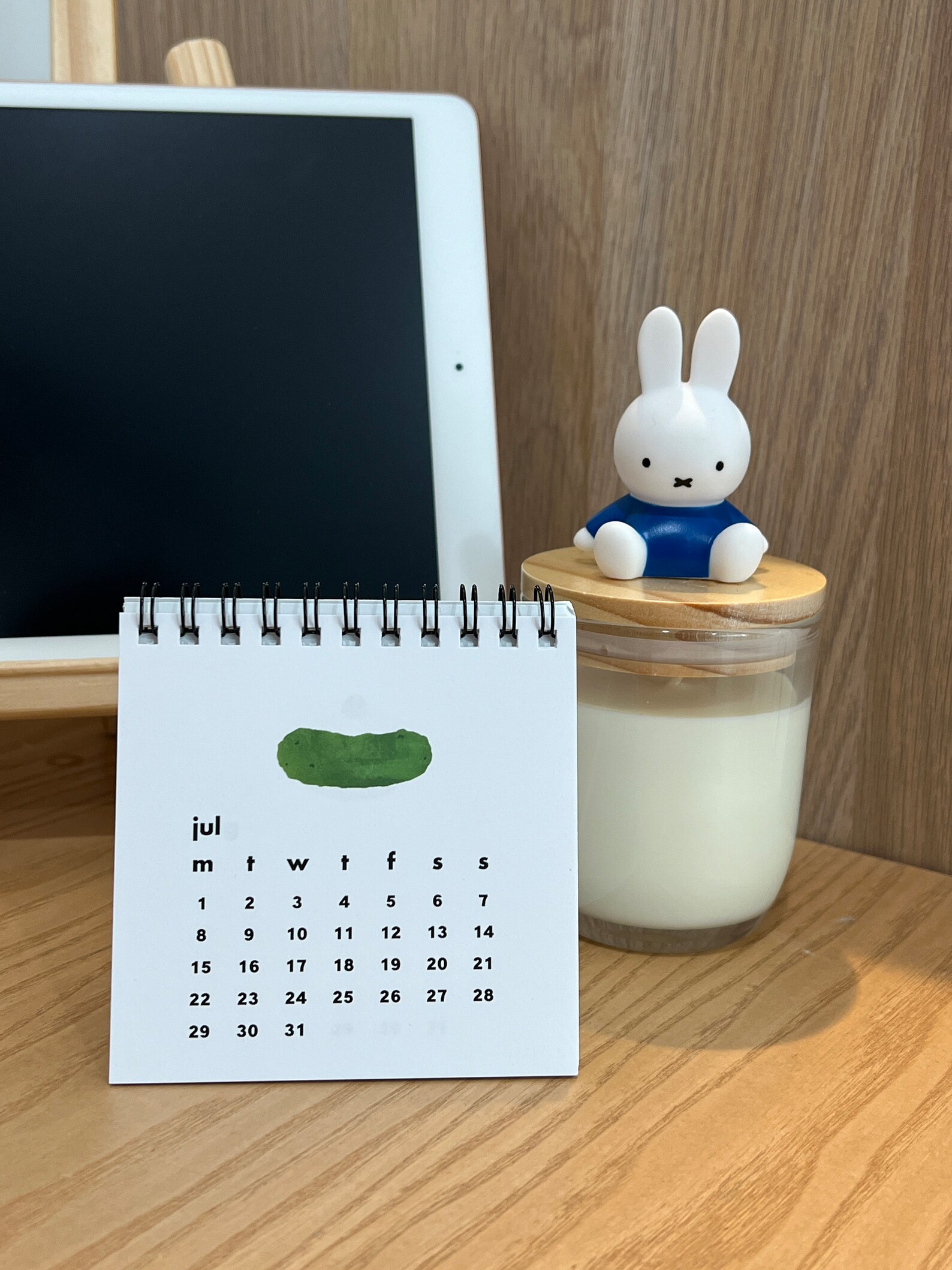 2024 Mini Desk Calendar for 12 Months, Cute Desktop Mini Food Calendar ...