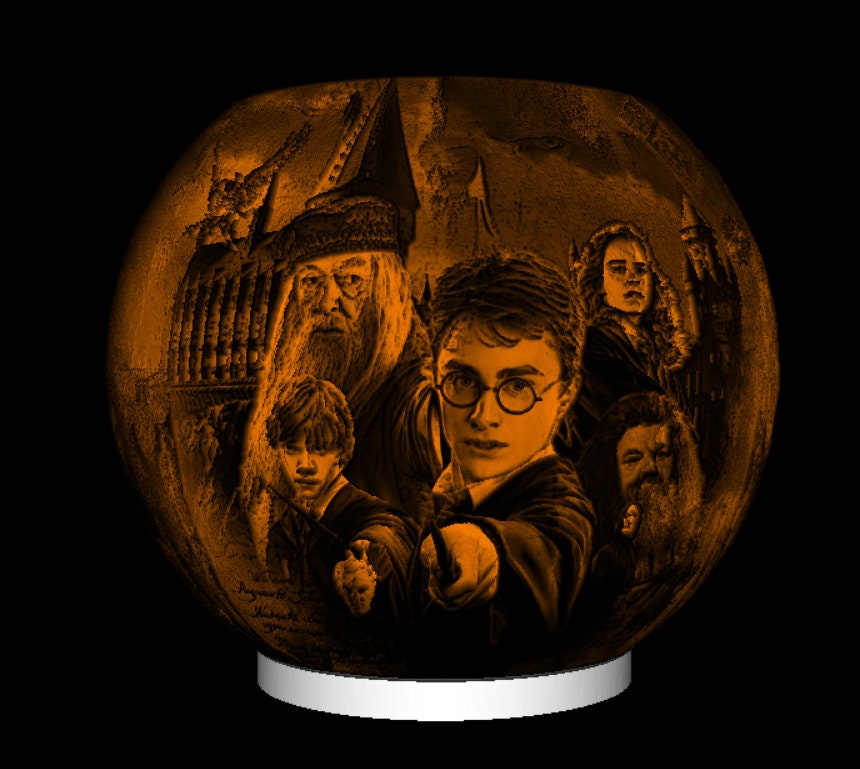3D Printed Harry Potter Night Light / Lithopane / Sphere - Etsy