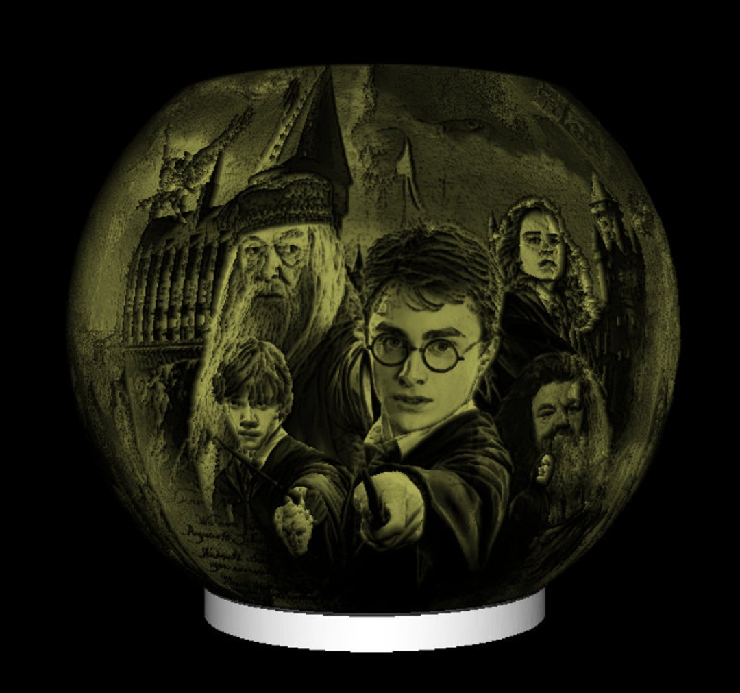 3D Printed Harry Potter Night Light / Lithopane / Sphere - Etsy