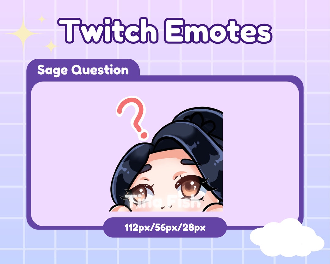 Cute Valorant Sage Question Emote Premade Emotes Sticker for - Etsy