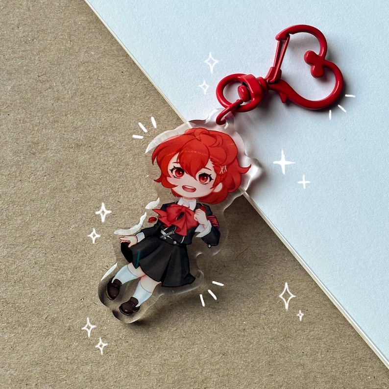 Chibi Kotone Fem MC Persona 3 Acrylic Charm With Heart Clasp - Etsy