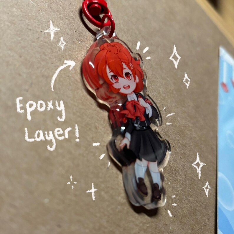 Chibi Kotone Fem MC Persona 3 Acrylic Charm With Heart Clasp - Etsy